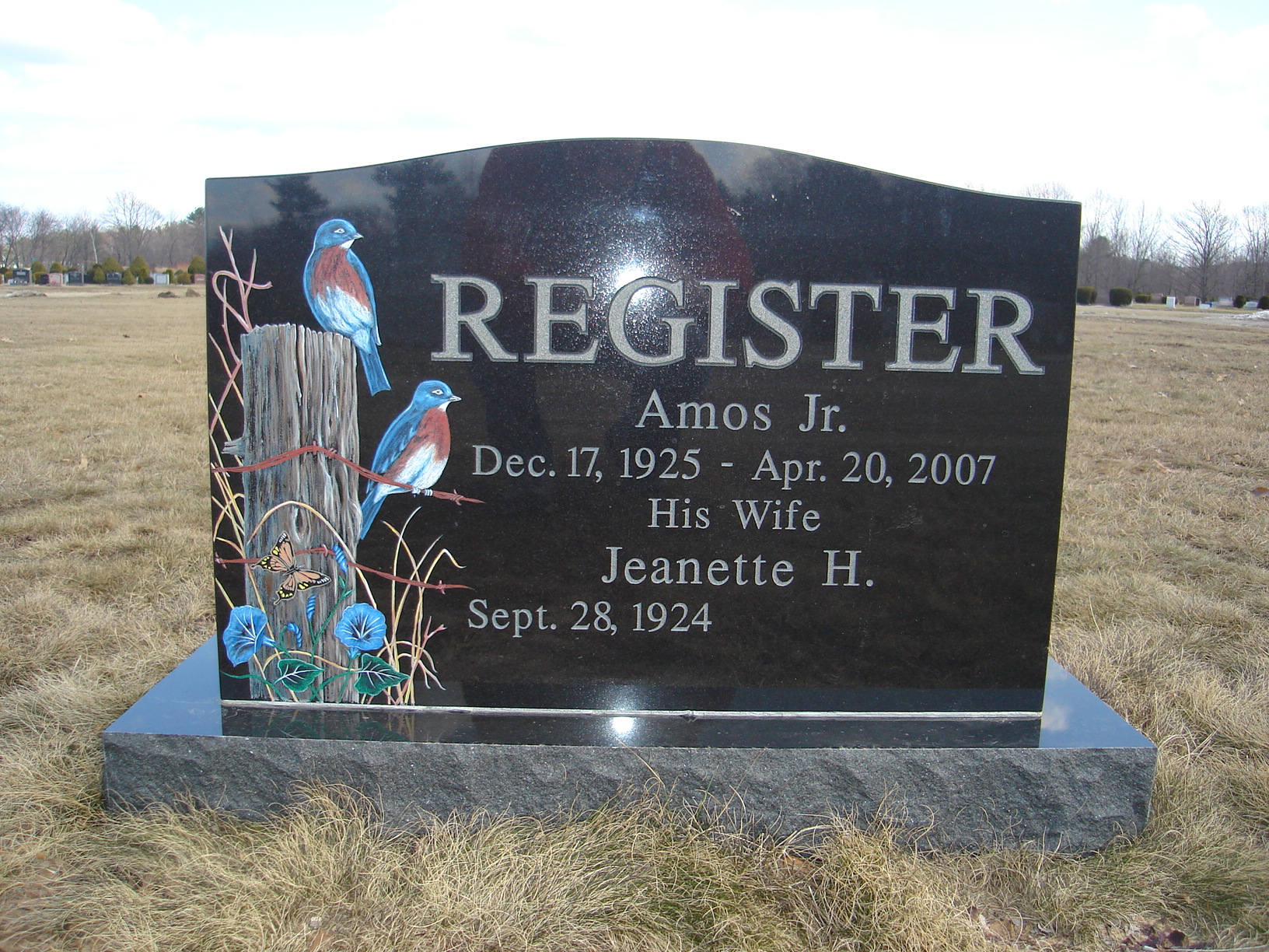 Etched Cemetery Monuments - Richardson Monument Co., Inc.